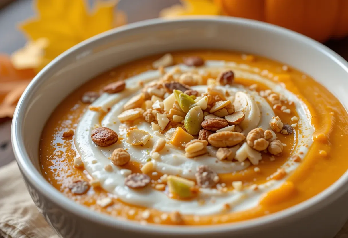 Greek Yogurt with Pumpkin Puree Swirl – Creamy, Cozy & Healthy ...