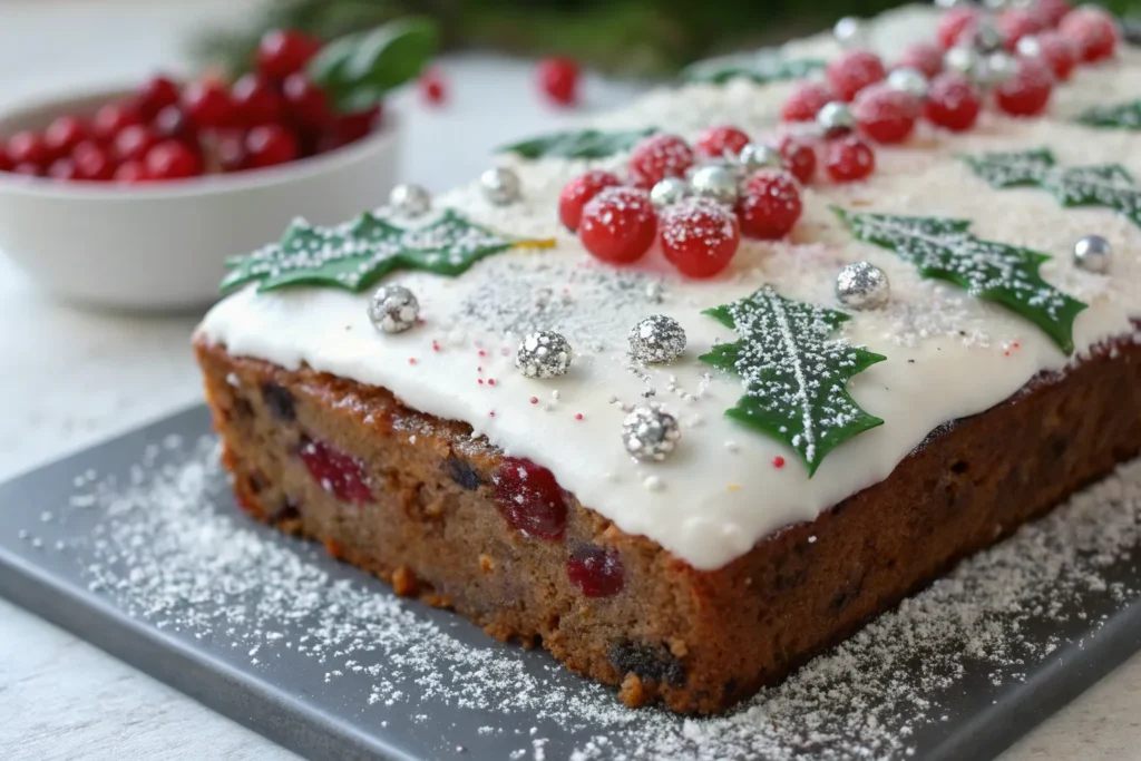 Easy Christmas Cake Traybake - foodbrandlogo